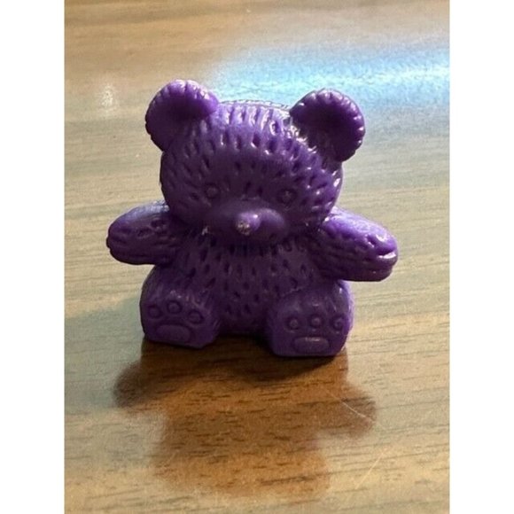 Toys | Vintage Purple Plastic Teddy Bear Plastic Figure 1 Textured 3d ...
